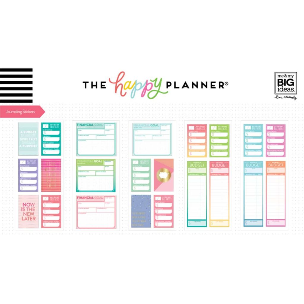 Journaling (Flip) Stickers – Presupuesto – Crea con Amor